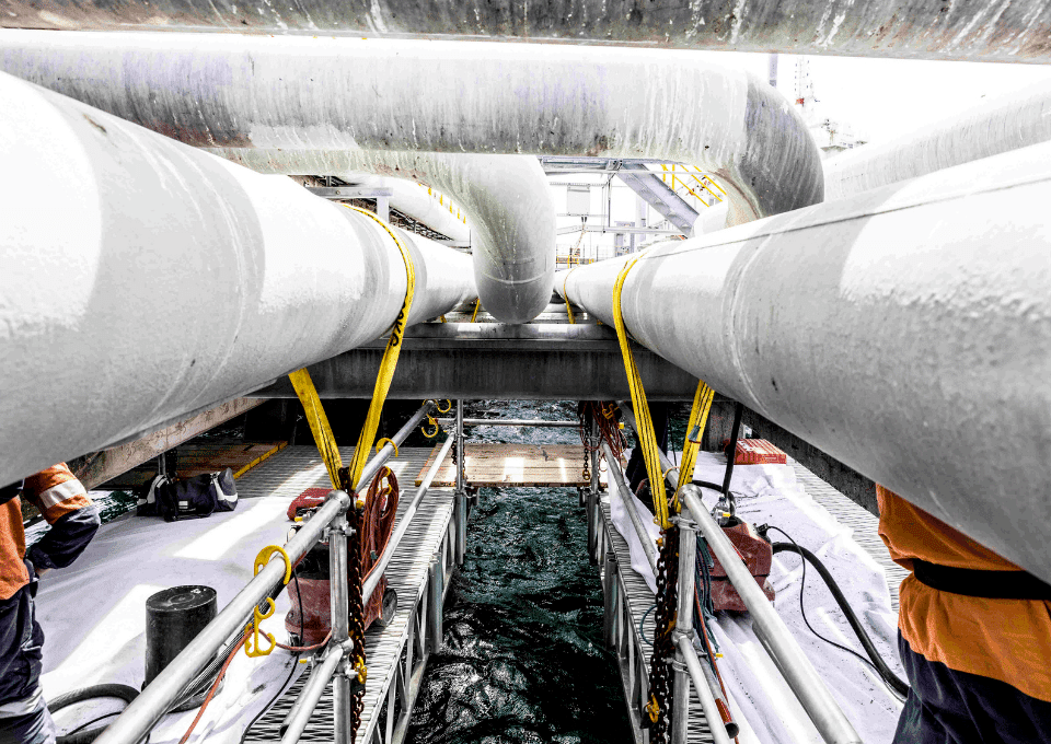 Cathodic protection and repair works on Kurnell wharf in Australia