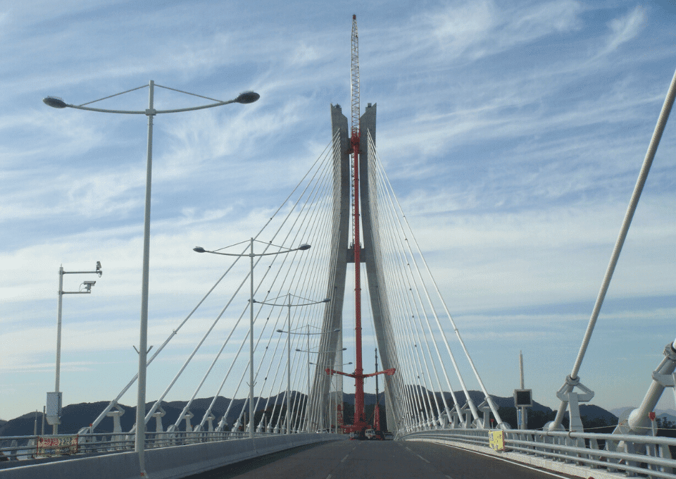 Geoga cable-stayed bridge in South Korea